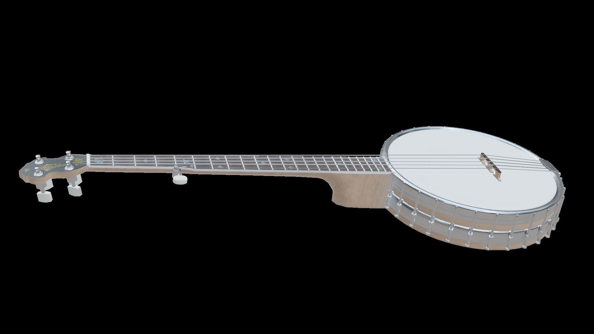 3D model Banjo VR / AR / low-poly | CGTrader