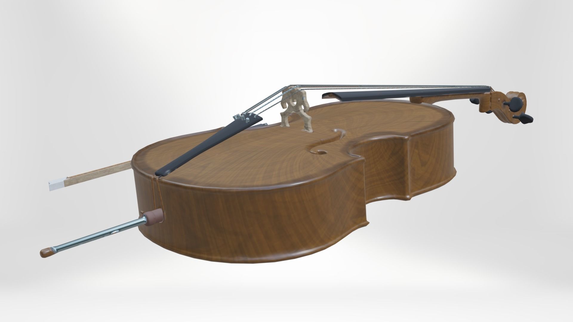 3D model Cello - Violoncello VR / AR / low-poly | CGTrader