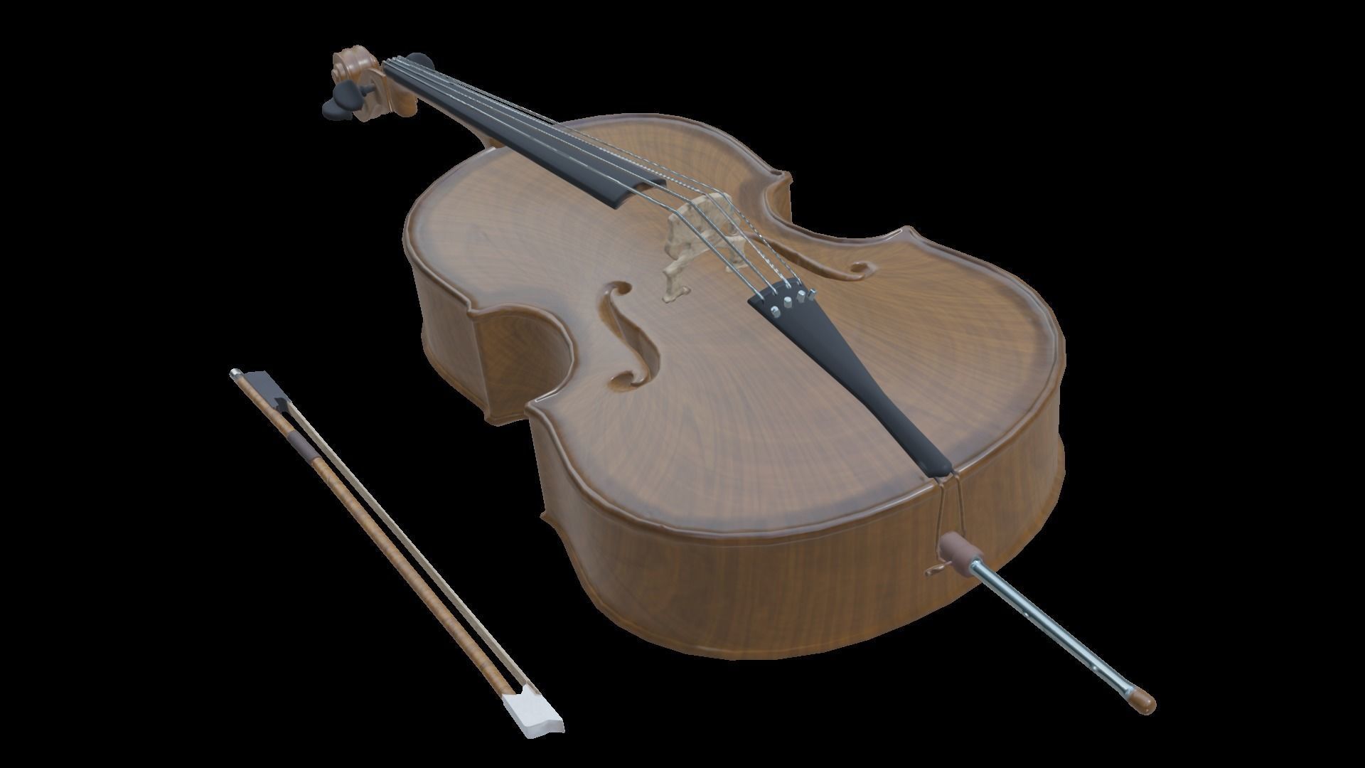 3D model Cello - Violoncello VR / AR / low-poly | CGTrader