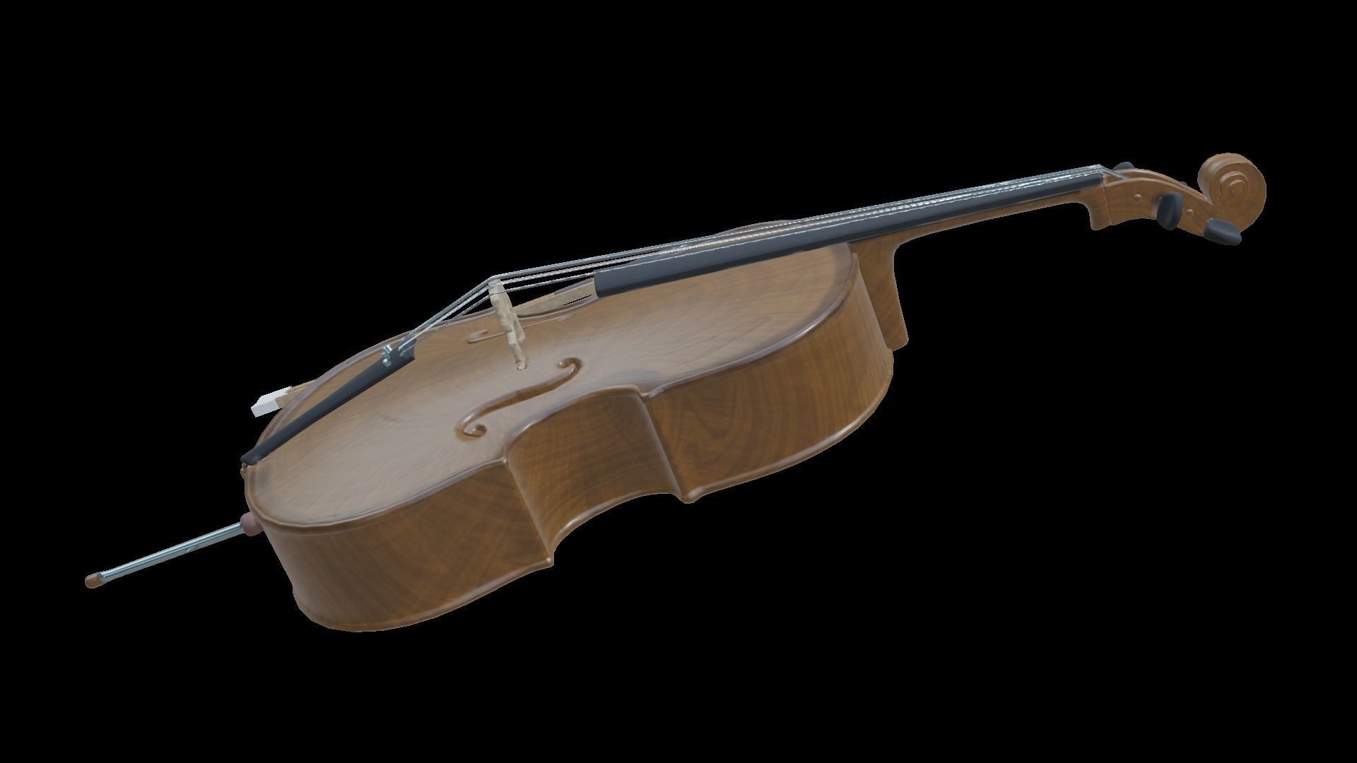 3D model Cello - Violoncello VR / AR / low-poly | CGTrader