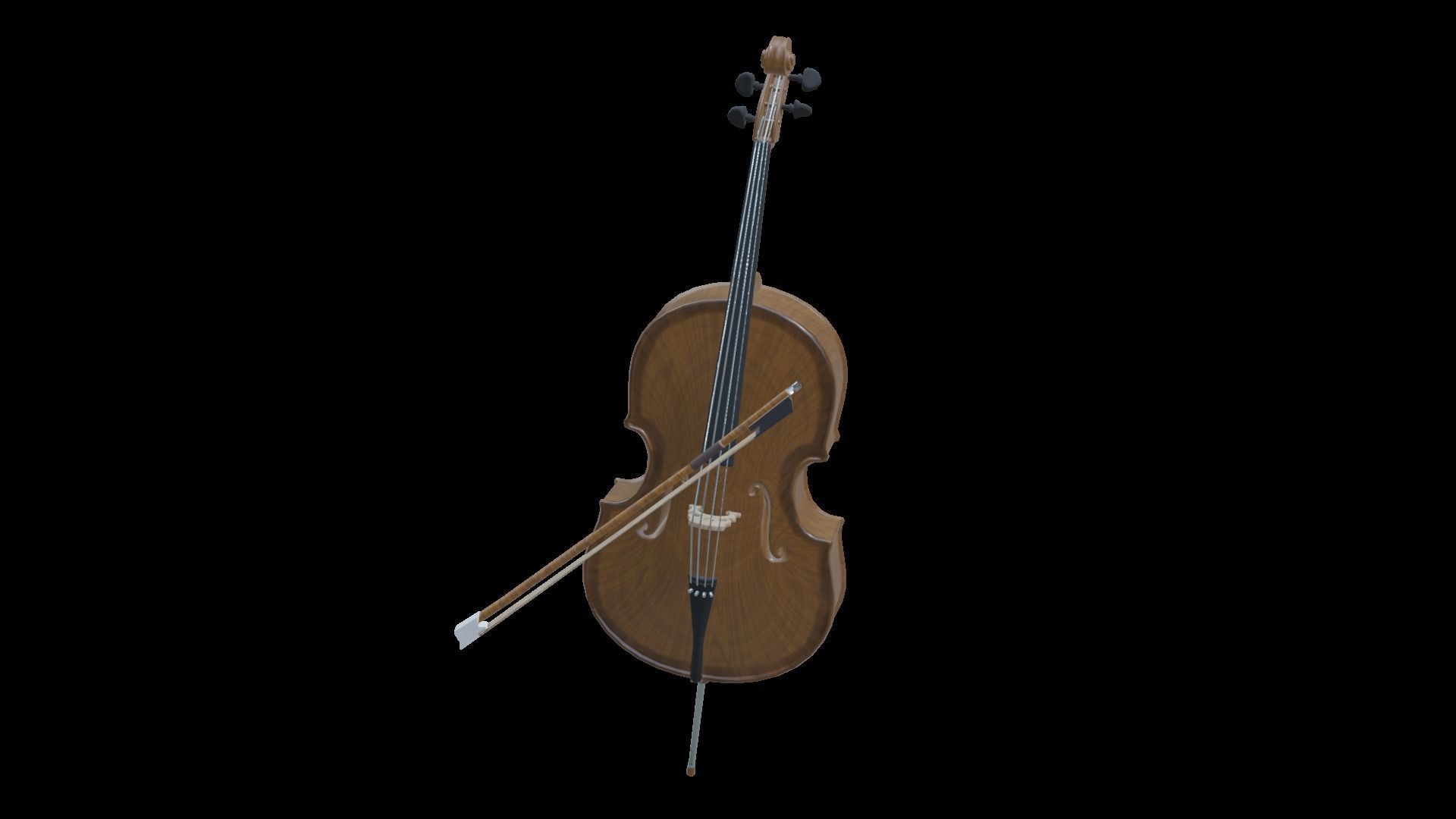 3D model Cello - Violoncello VR / AR / low-poly | CGTrader