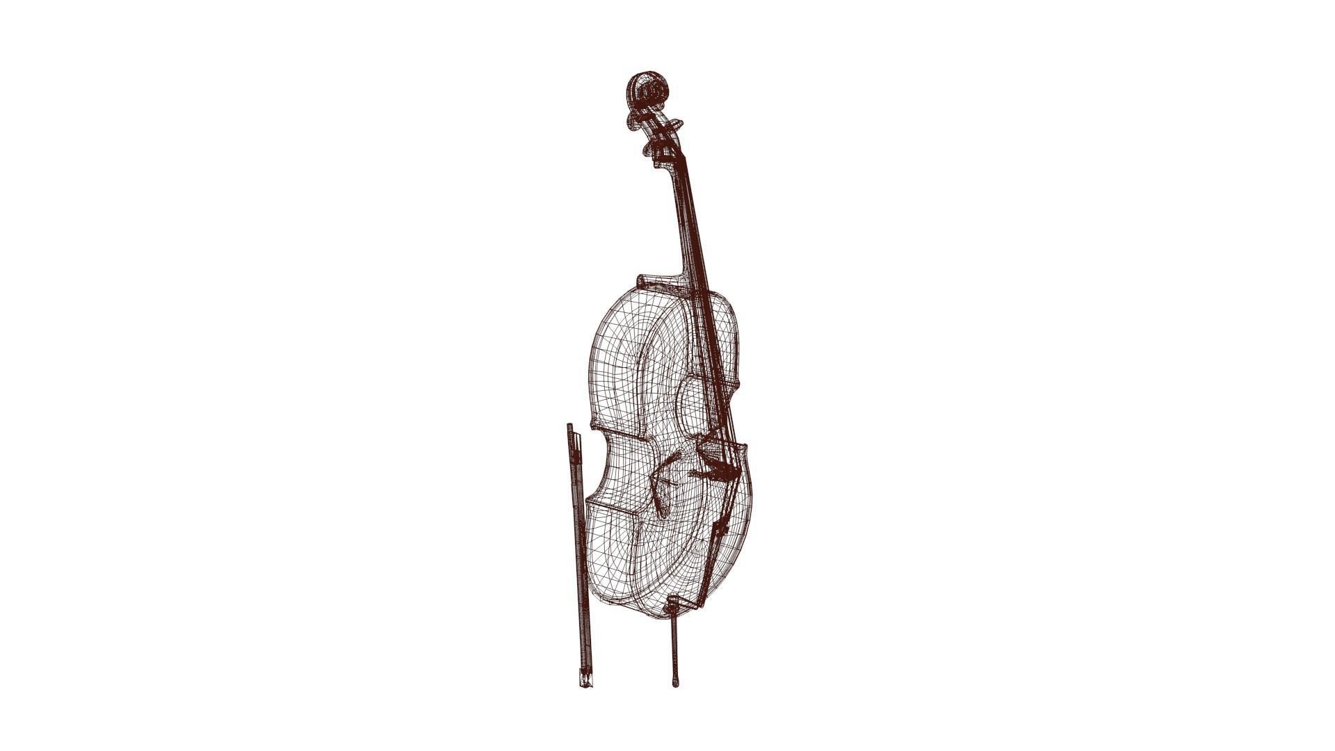 3D model Cello - Violoncello VR / AR / low-poly | CGTrader