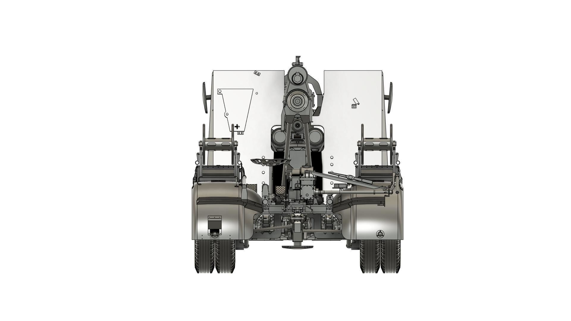 Flak 36 German anti-aircraft gun 3D print model BASIC MODEL 3D model 3D ...