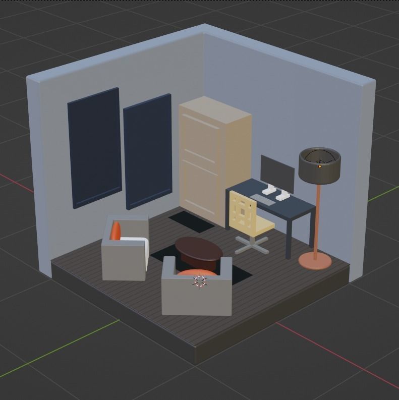 Simple Office 3D model | CGTrader