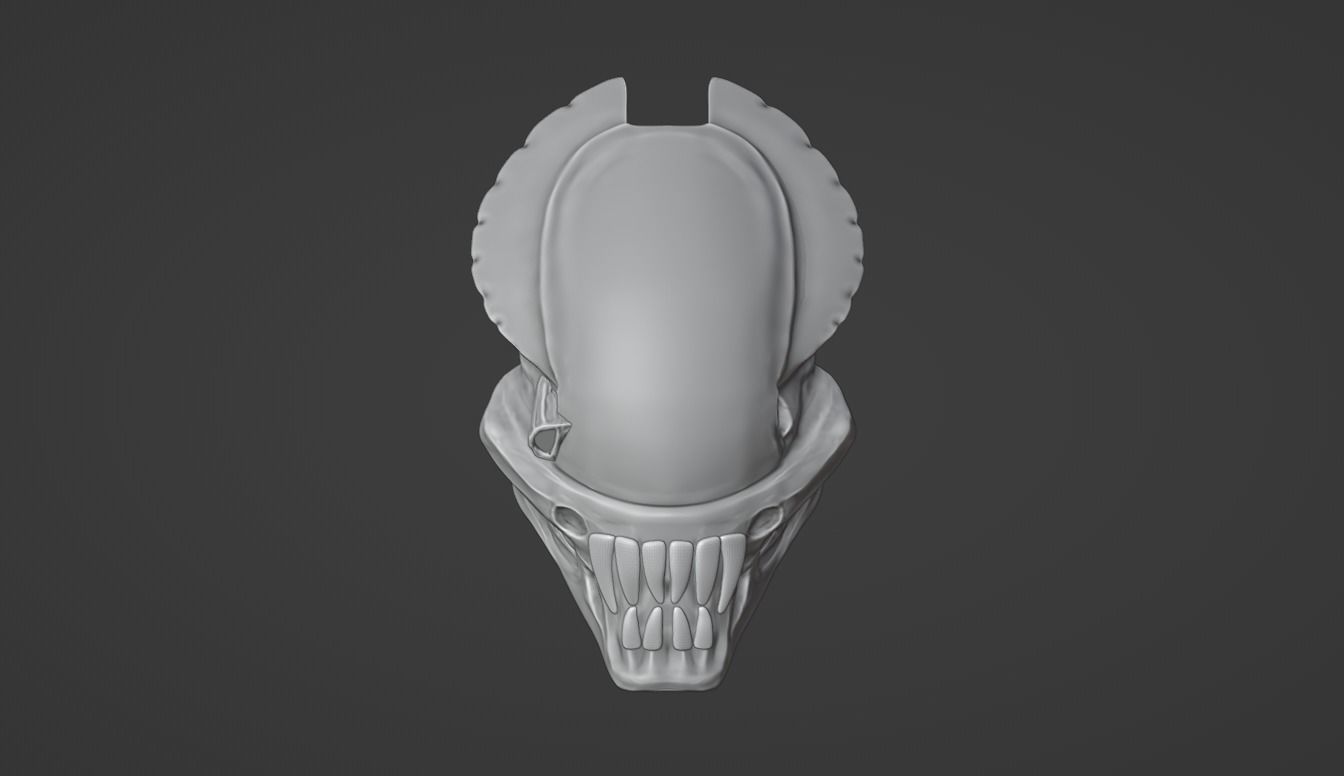 Predator Xenomorph mask 3D model 3D printable | CGTrader