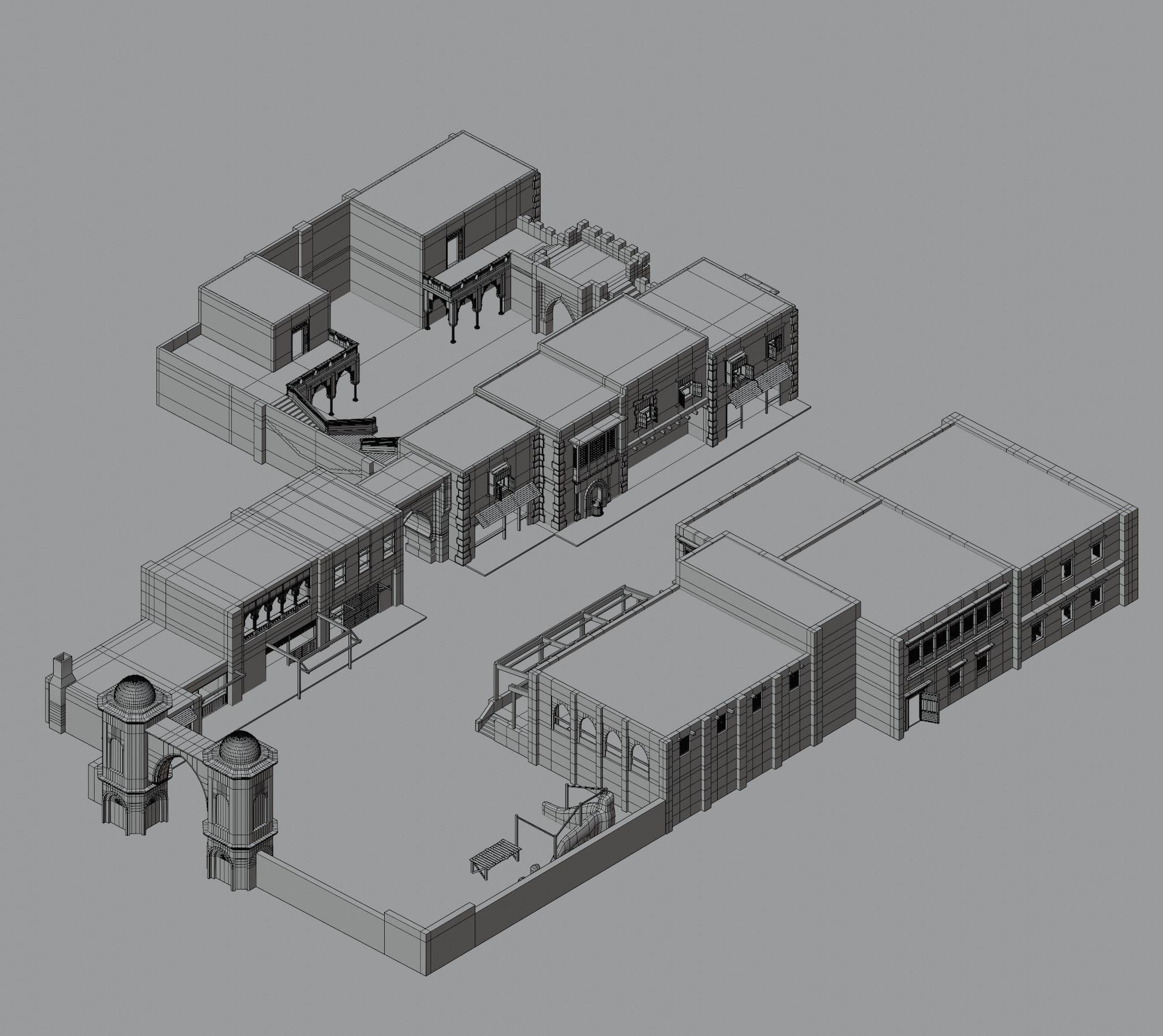 ancient desert building 3D model | CGTrader