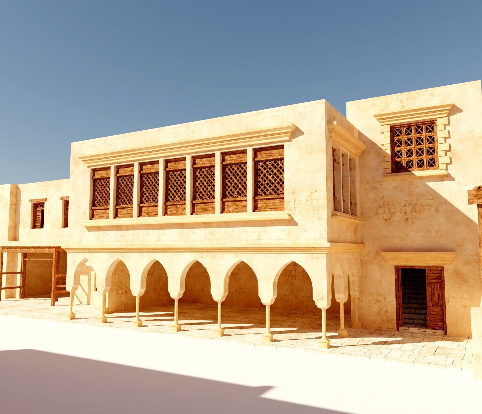 ancient desert building 3D model | CGTrader