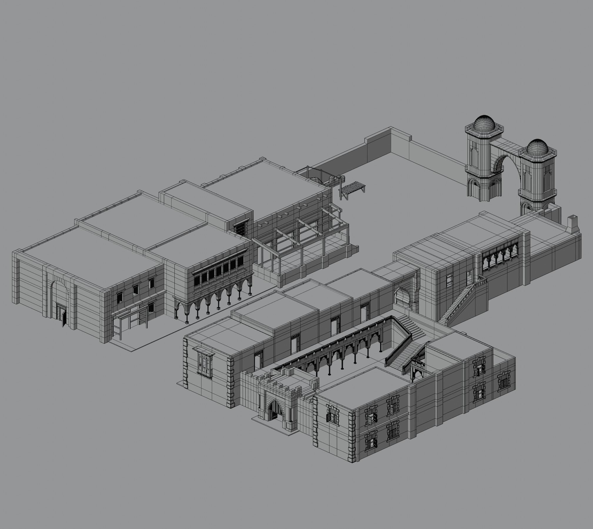 ancient desert building 3D model | CGTrader