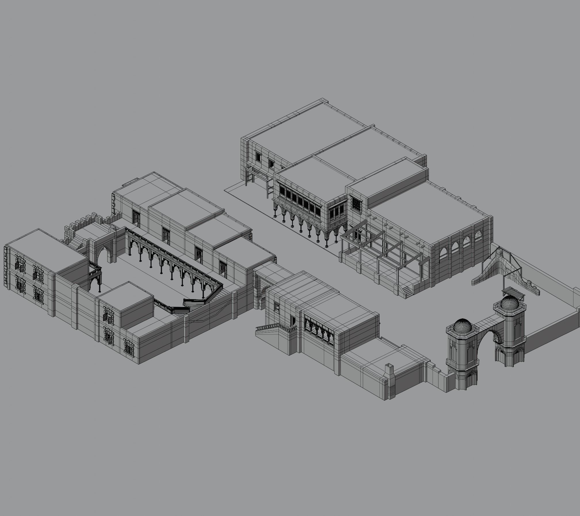 ancient desert building 3D model | CGTrader