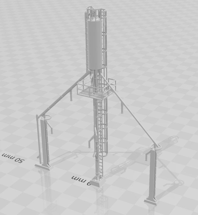 N Scale Sanding Tower v2 3D model 3D printable | CGTrader