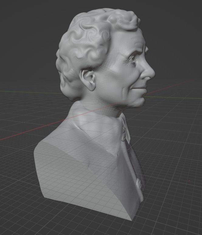 Helen Keller 3D model 3D printable | CGTrader
