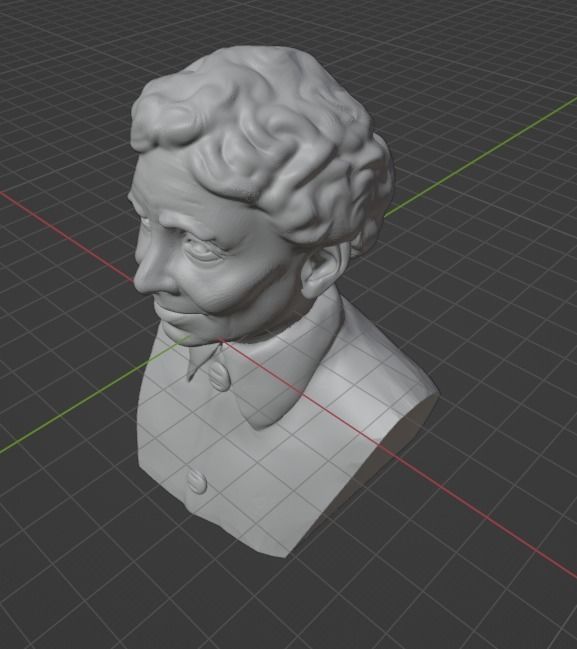 Helen Keller 3D model 3D printable | CGTrader
