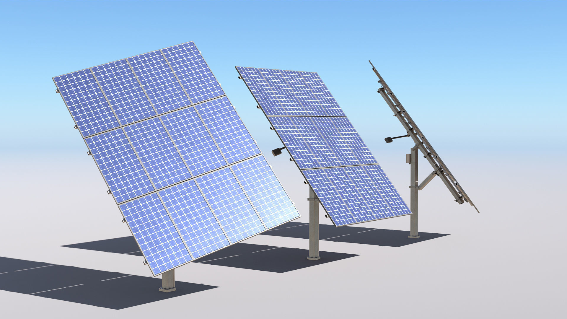 3D model Solar Panels VR / AR / low-poly | CGTrader