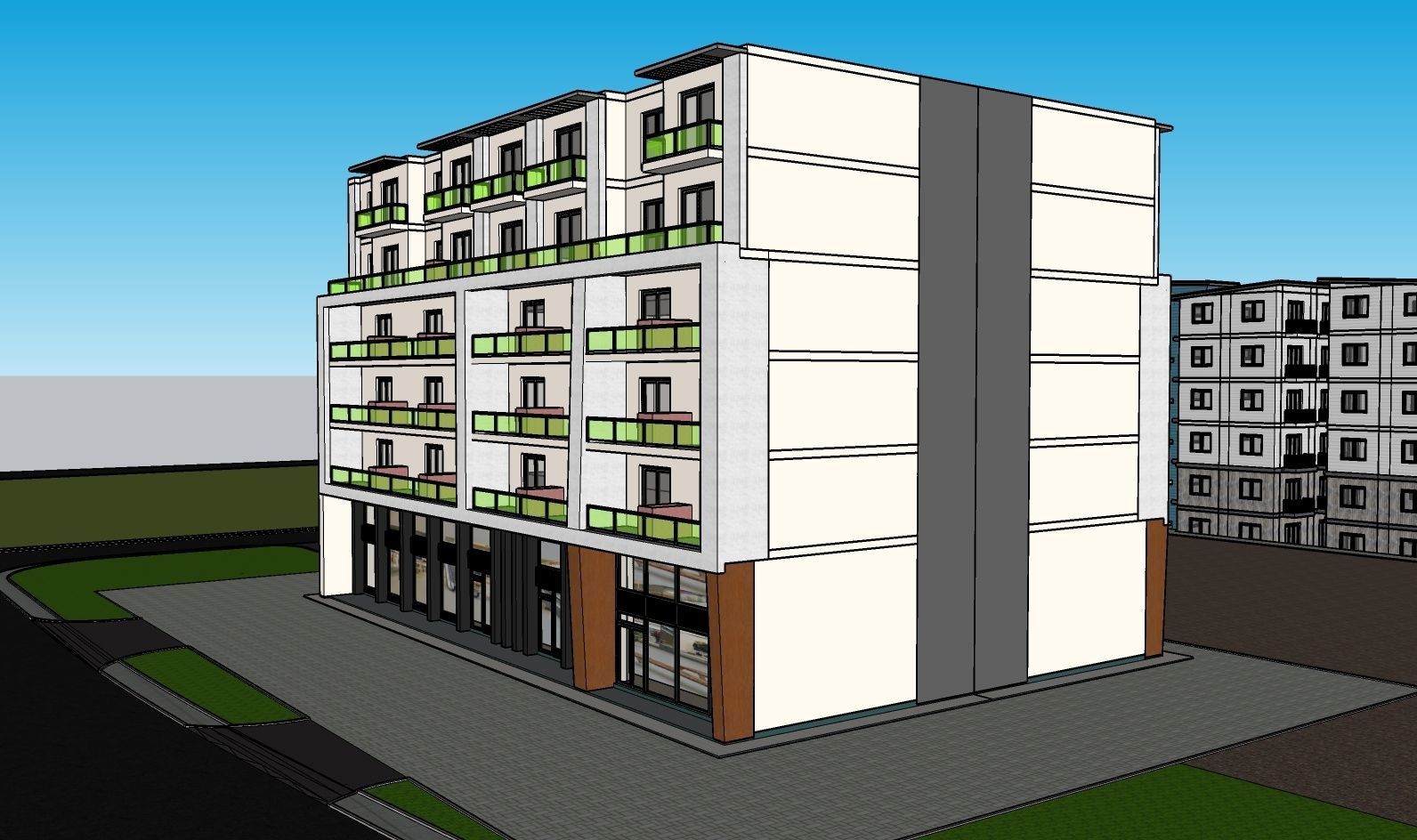 commercial building Office building 001 3D model | CGTrader