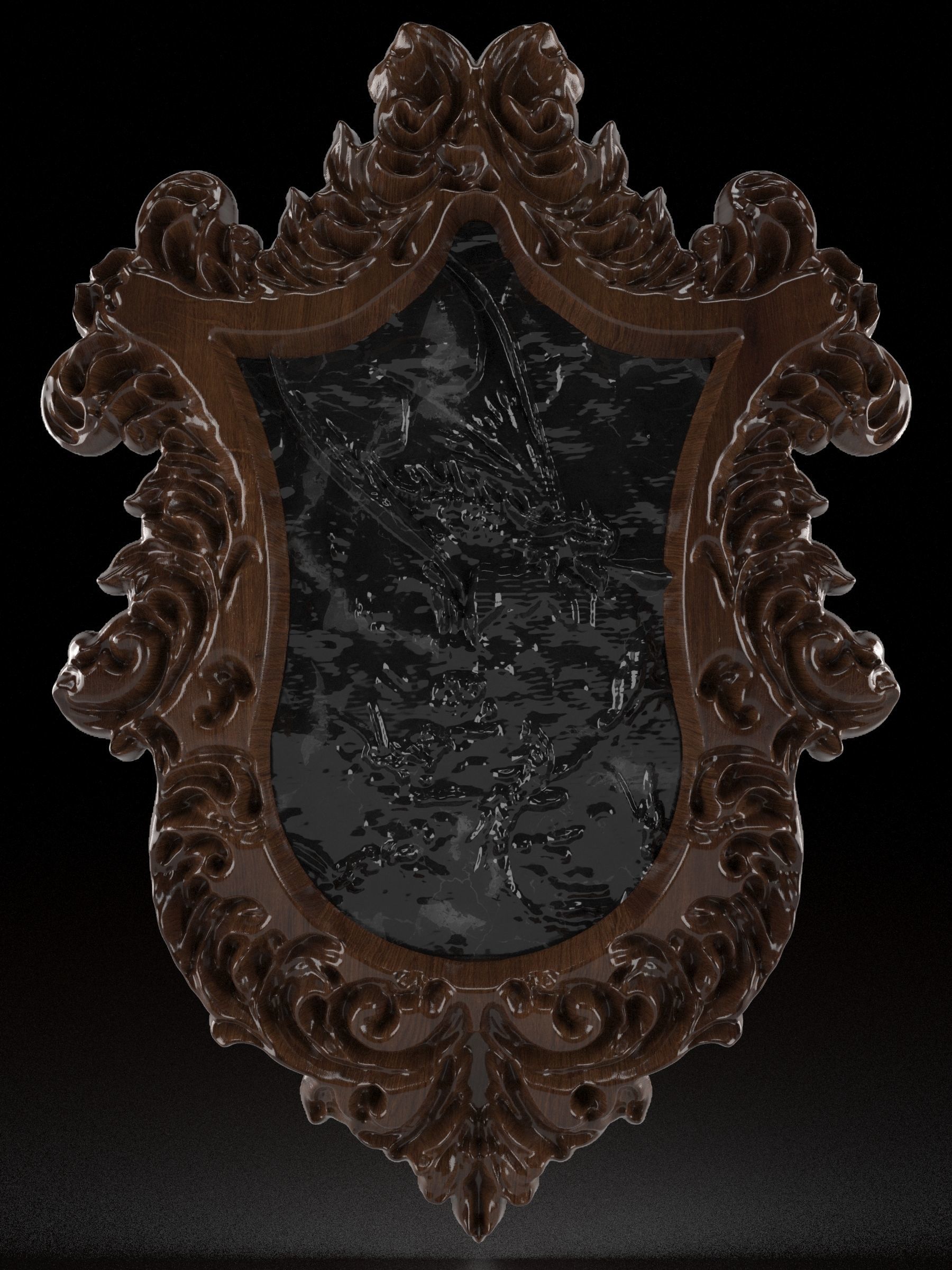 Frame Dragon Art 3D model | CGTrader