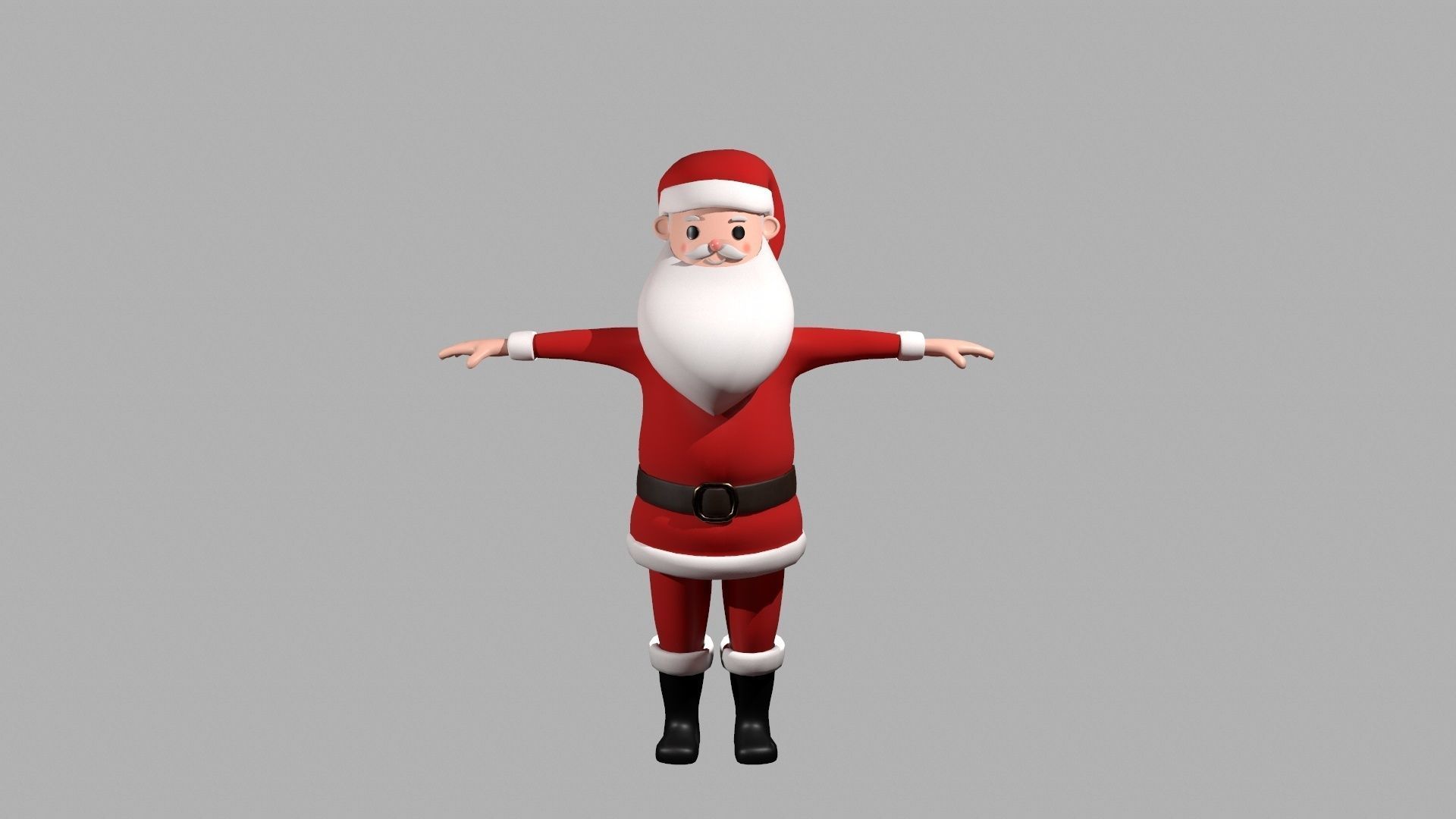 Santa Claus 3D model low polygon 3D model | CGTrader