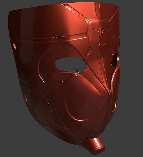 black goku face mask 3D model 3D printable | CGTrader