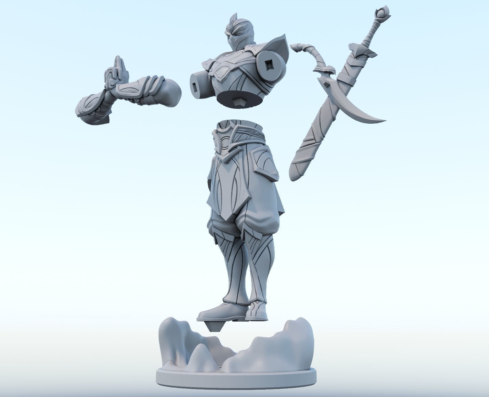shen league of legends 3d print model 3D model 3D printable | CGTrader