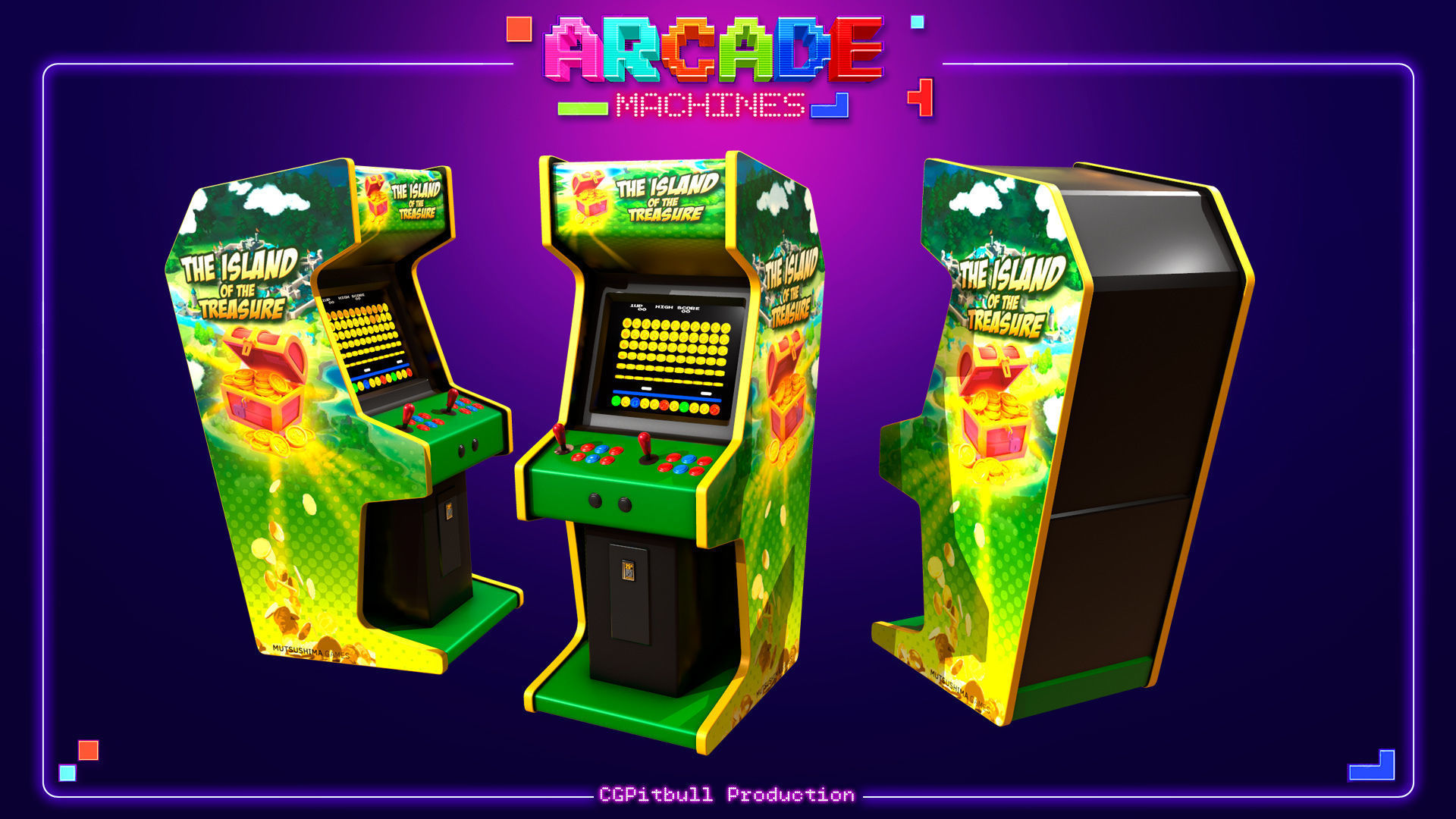 3D model ARCADE Machines X3 VR / AR / low-poly | CGTrader
