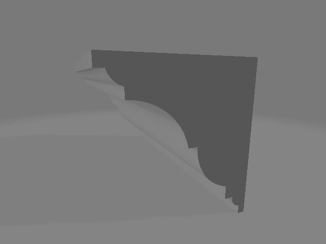 decor wall corniche 3D model | CGTrader
