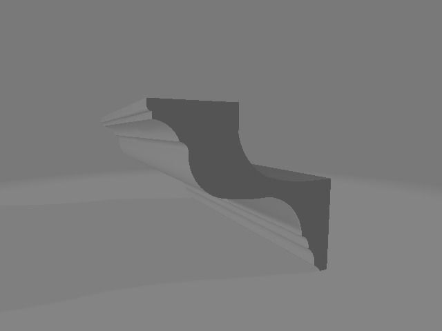 decor wall corniche 3D model | CGTrader