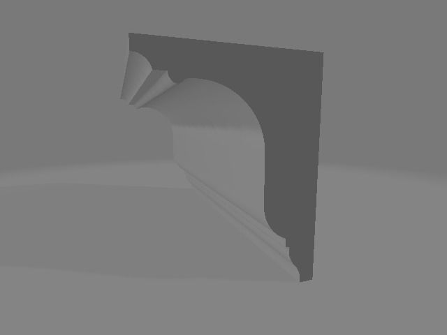 decor wall corniche 3D model | CGTrader