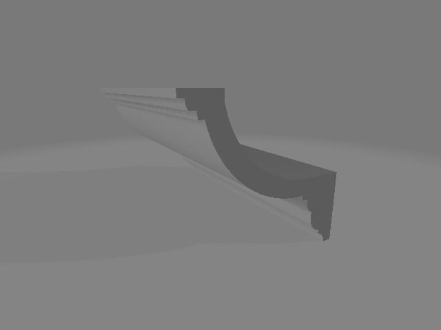 decor wall corniche 3D model | CGTrader