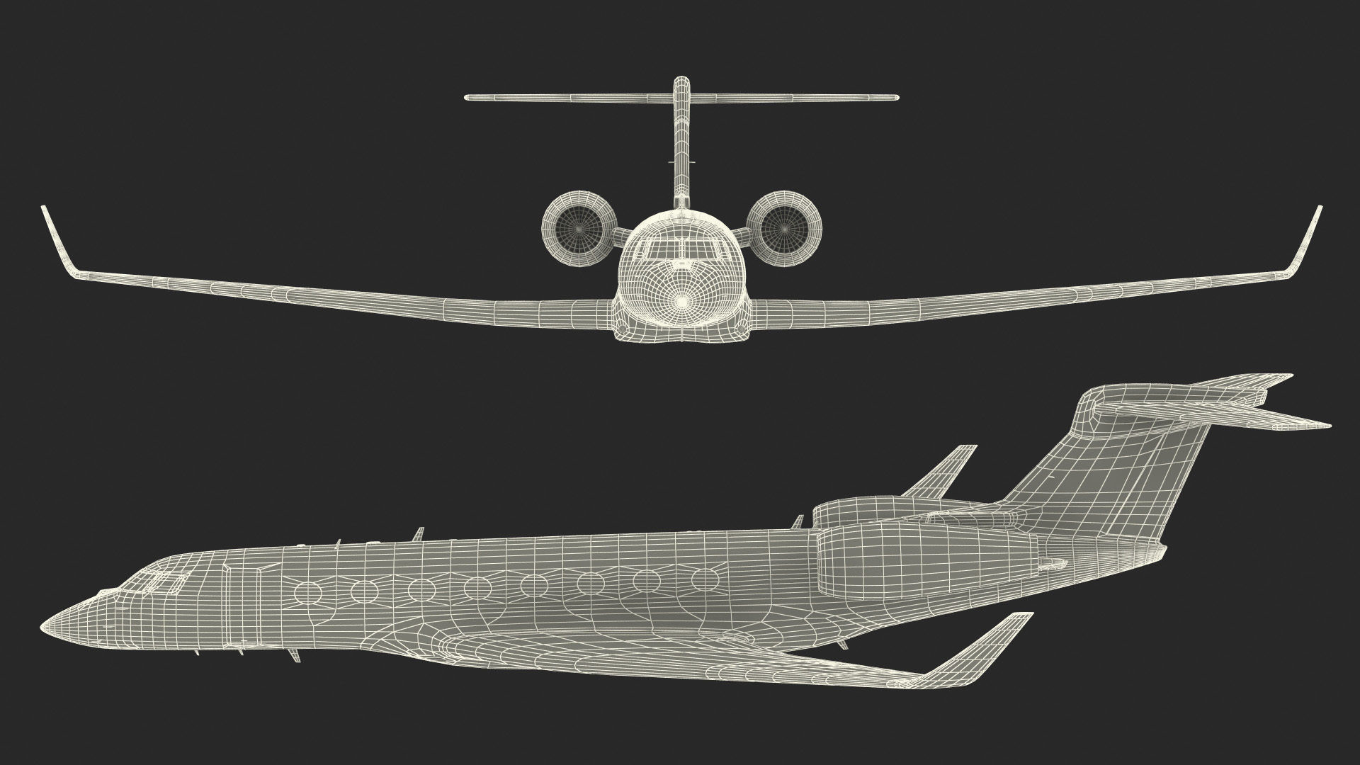 Large Business Jet Gulfstream G800 Flight 3D model | CGTrader