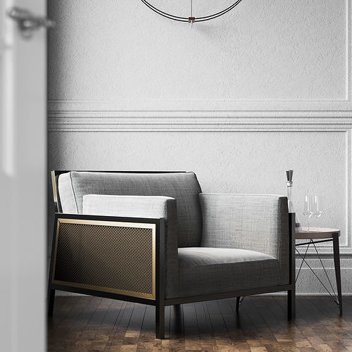 Luxury armchair free 3D model | CGTrader