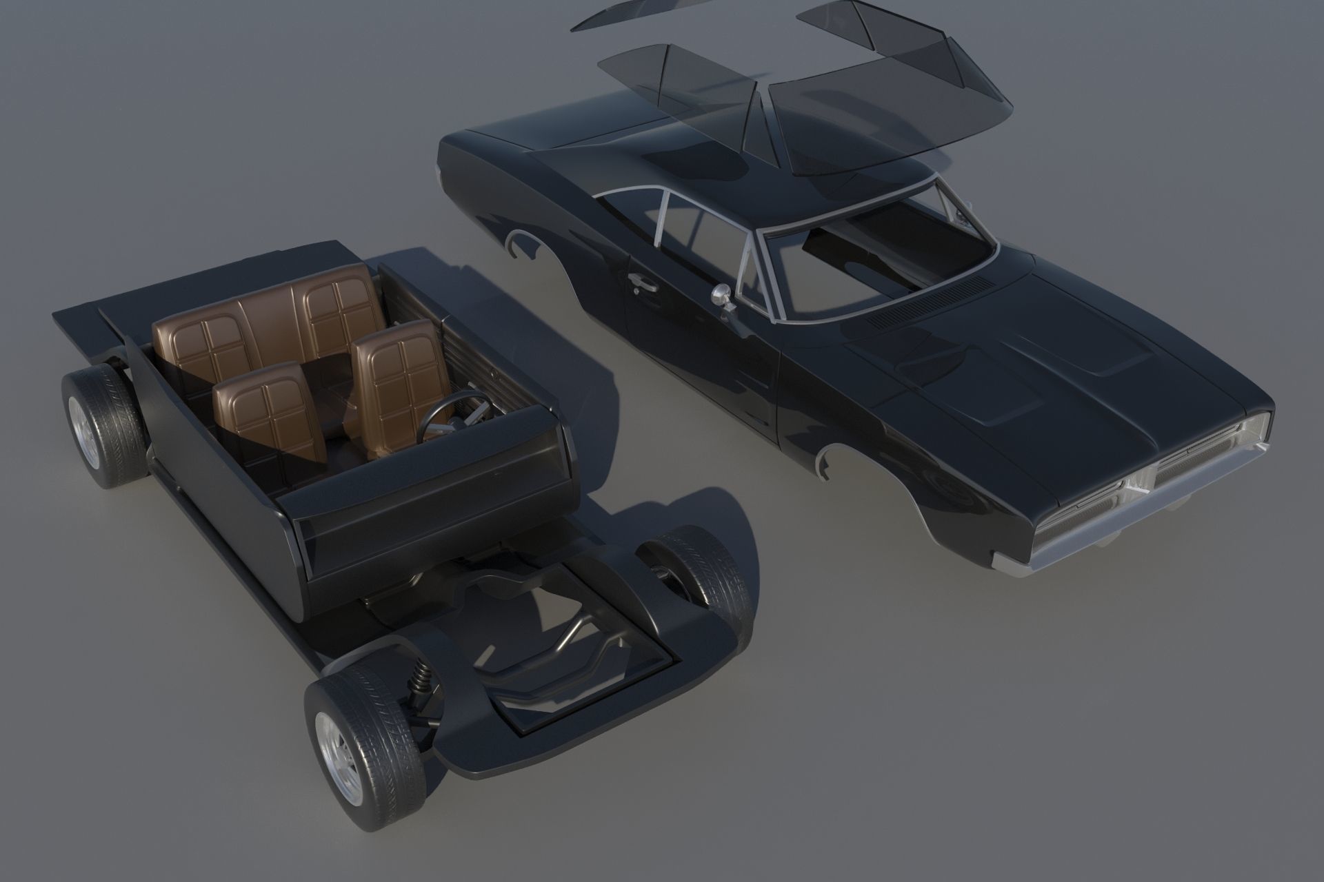 Dodge Charger 1969 3D model 3D printable | CGTrader