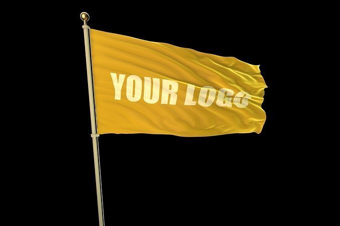 Realistic Animated Flag - Put your own texture 3D model animated | CGTrader