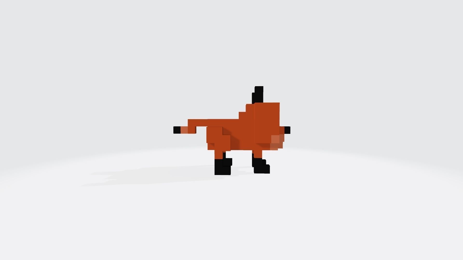 3D model Voxel Fox VR / AR / low-poly | CGTrader