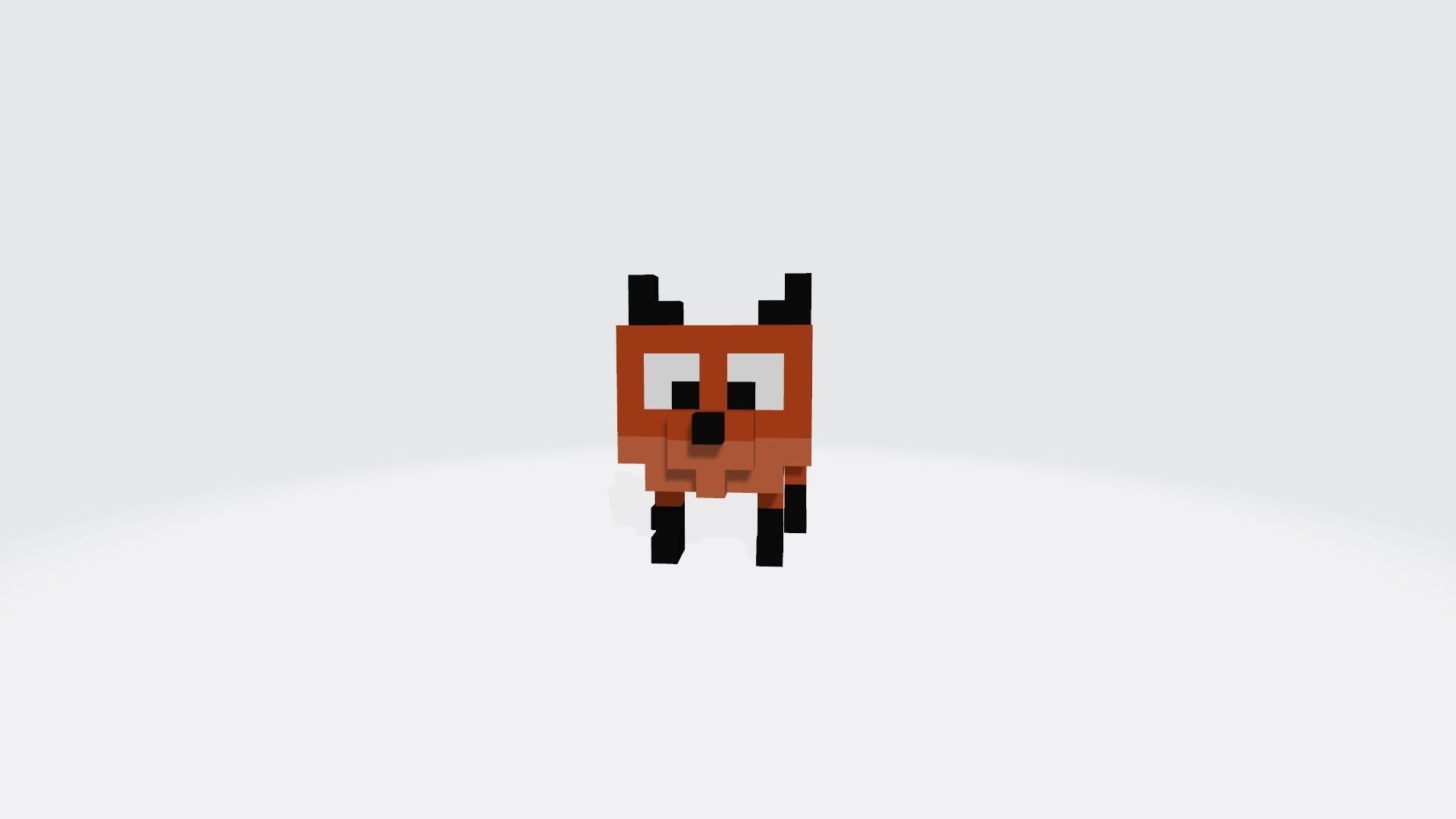 3D model Voxel Fox VR / AR / low-poly | CGTrader
