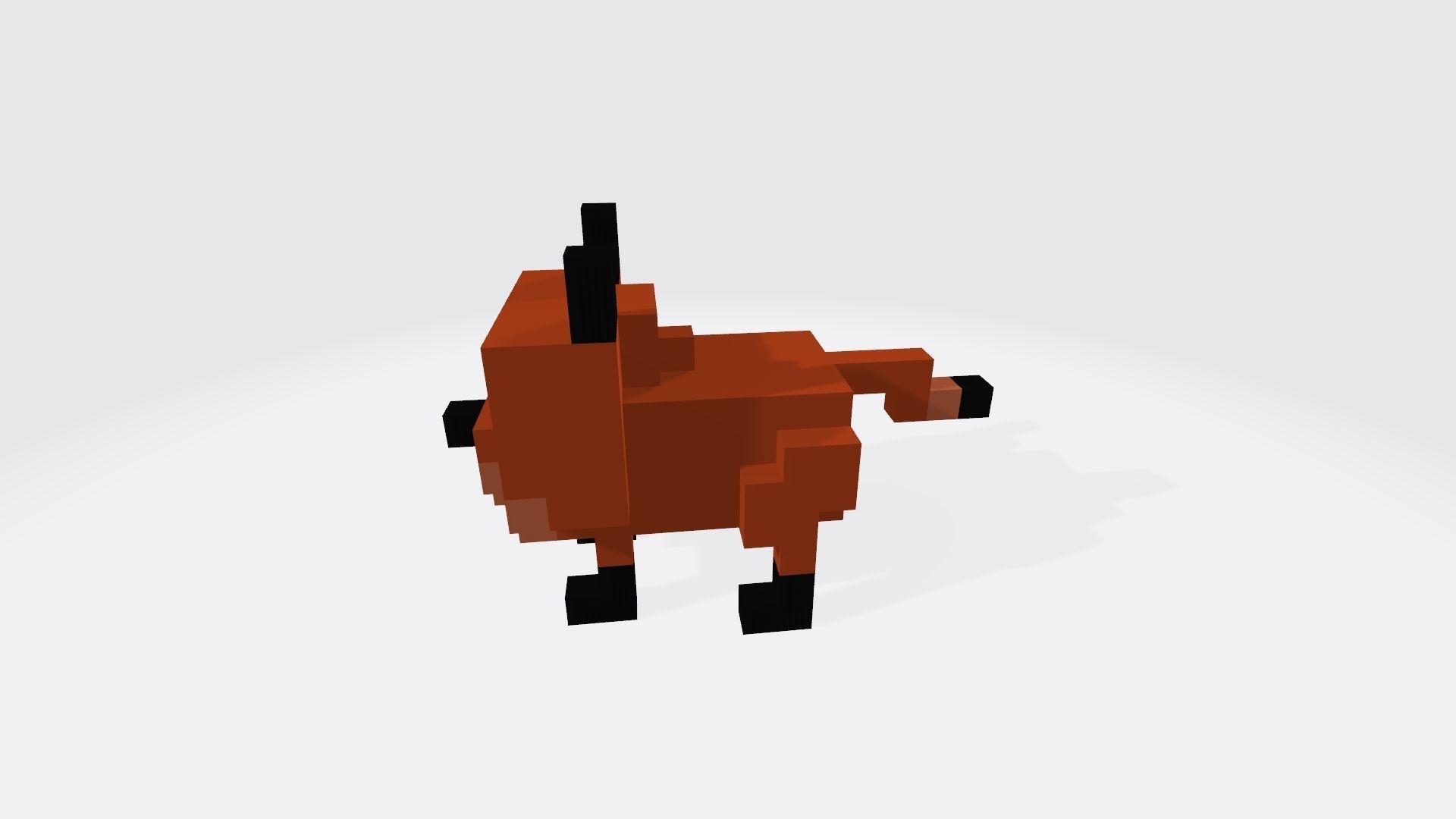 3D model Voxel Fox VR / AR / low-poly | CGTrader