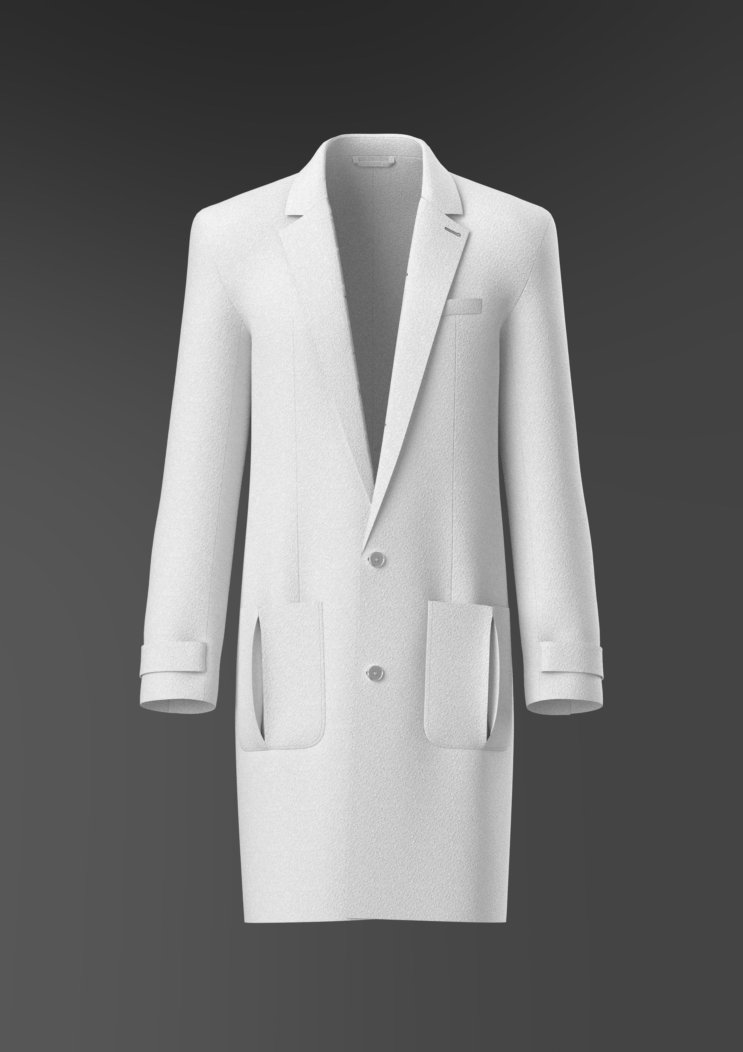 Crombie coat men 3DClo Marvelous Clothes 3D Model 3D model | CGTrader