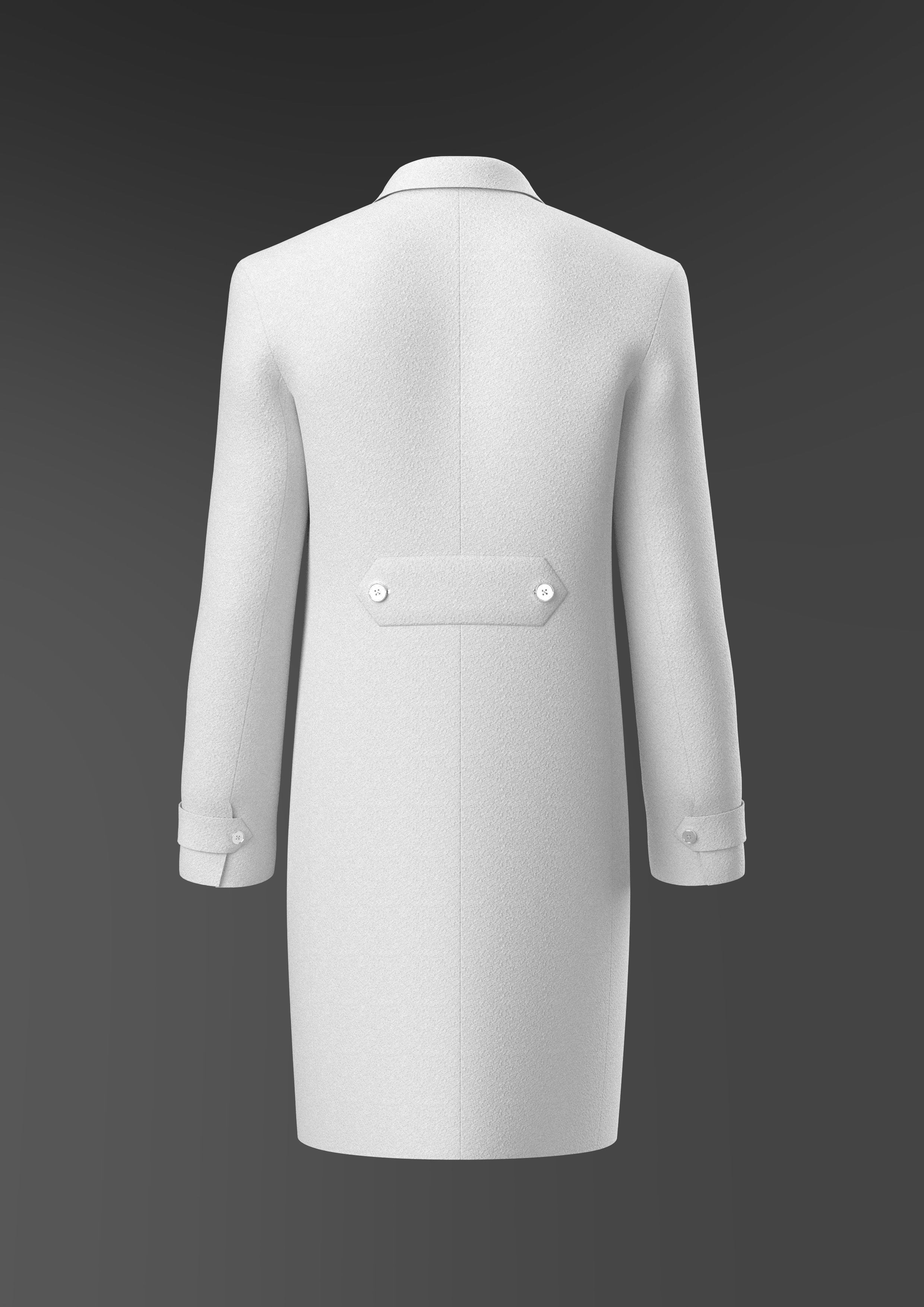 Crombie coat men 3DClo Marvelous Clothes 3D Model 3D model | CGTrader