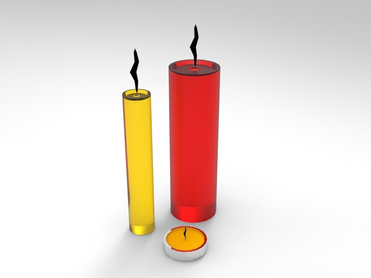 Candles 3d model candle and candle 3D model | CGTrader