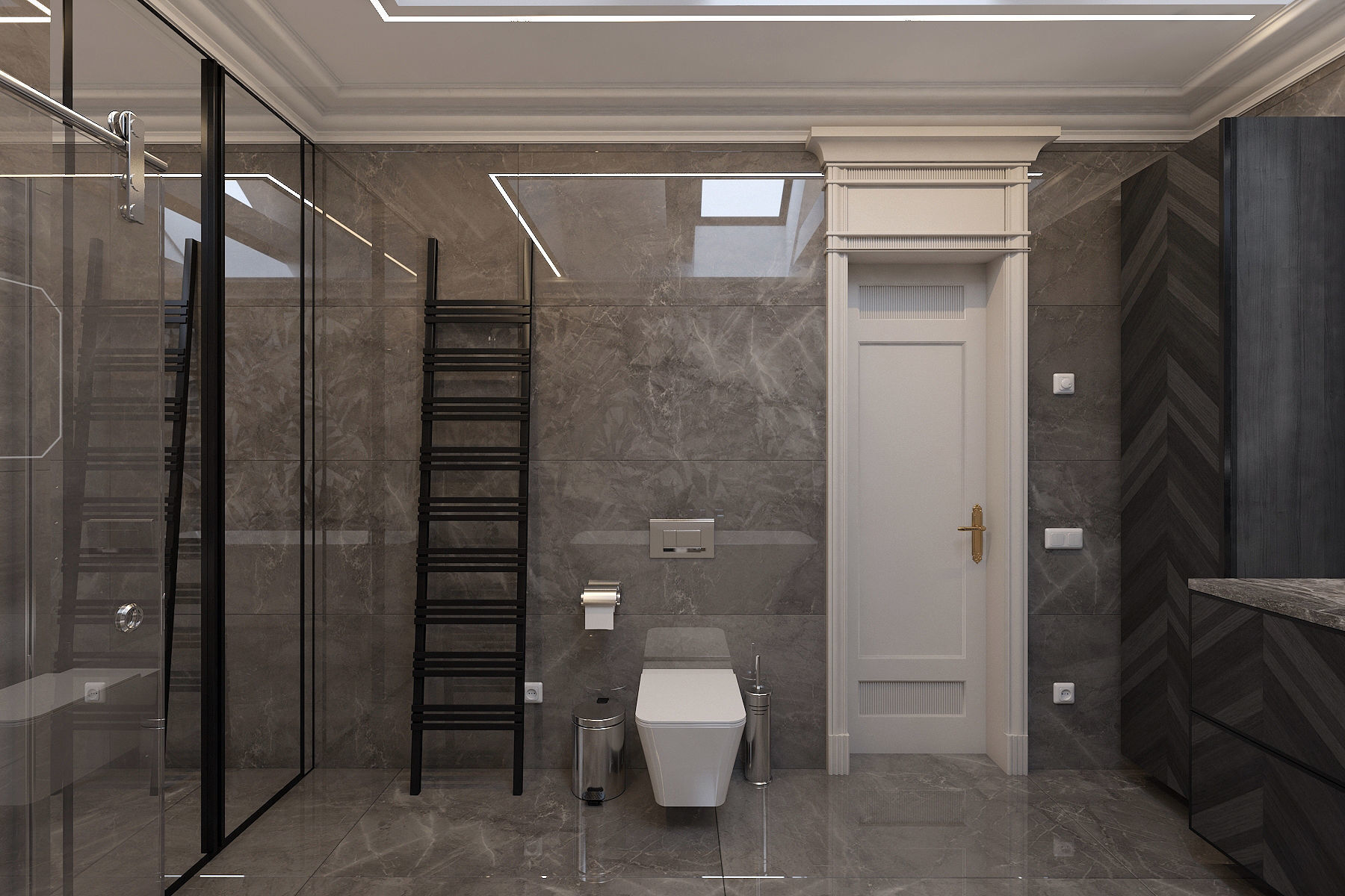 Modern classic bathroom 3D model | CGTrader
