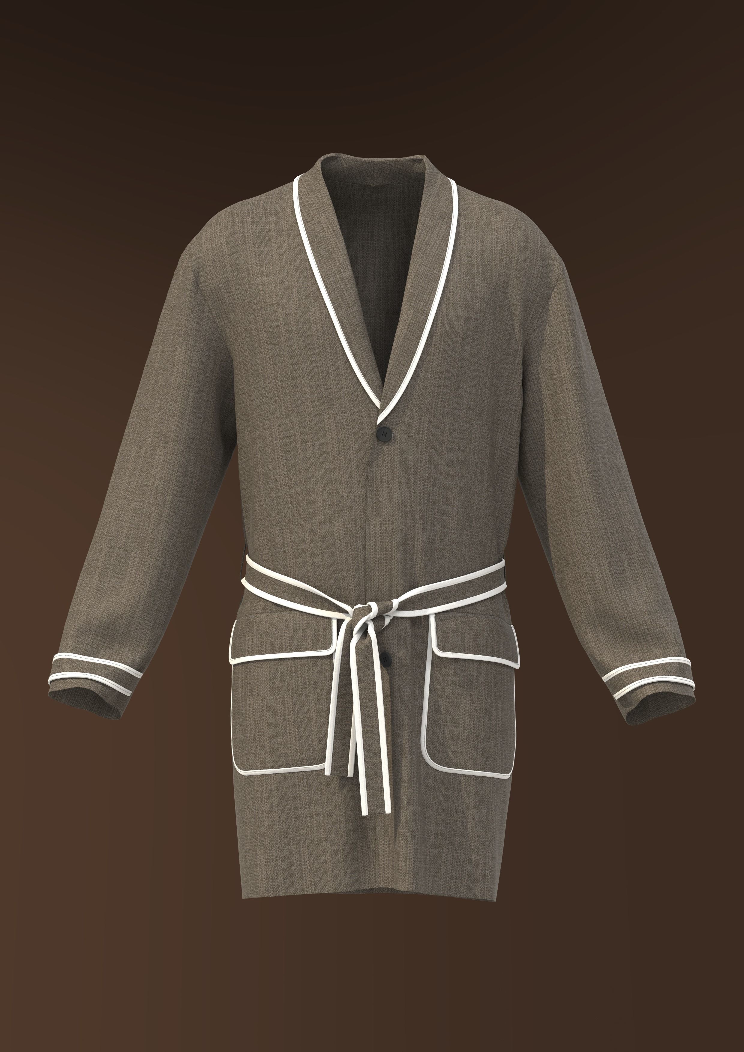 Robe coat men 3DClo Marvelous Model Design Garment 3D model | CGTrader