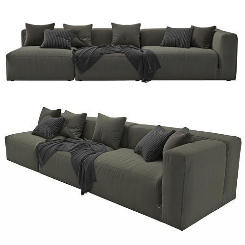 Tacchini LE MURA Modular sofa 3D model | CGTrader