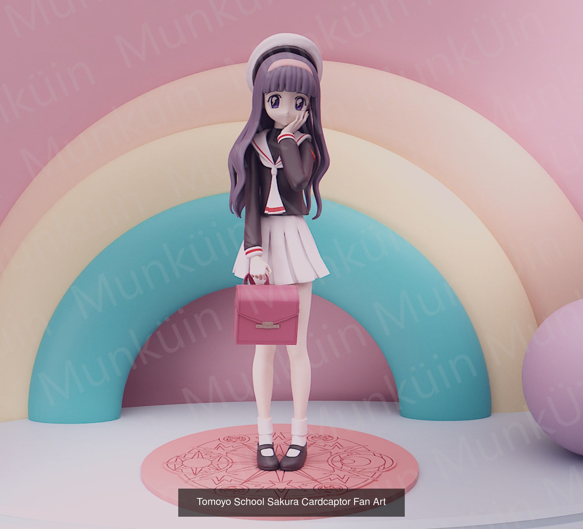 SAKURA CARD CAPTOR AND TOMOYO SCHOOL FAN ART 3D Model Collection | CGTrader
