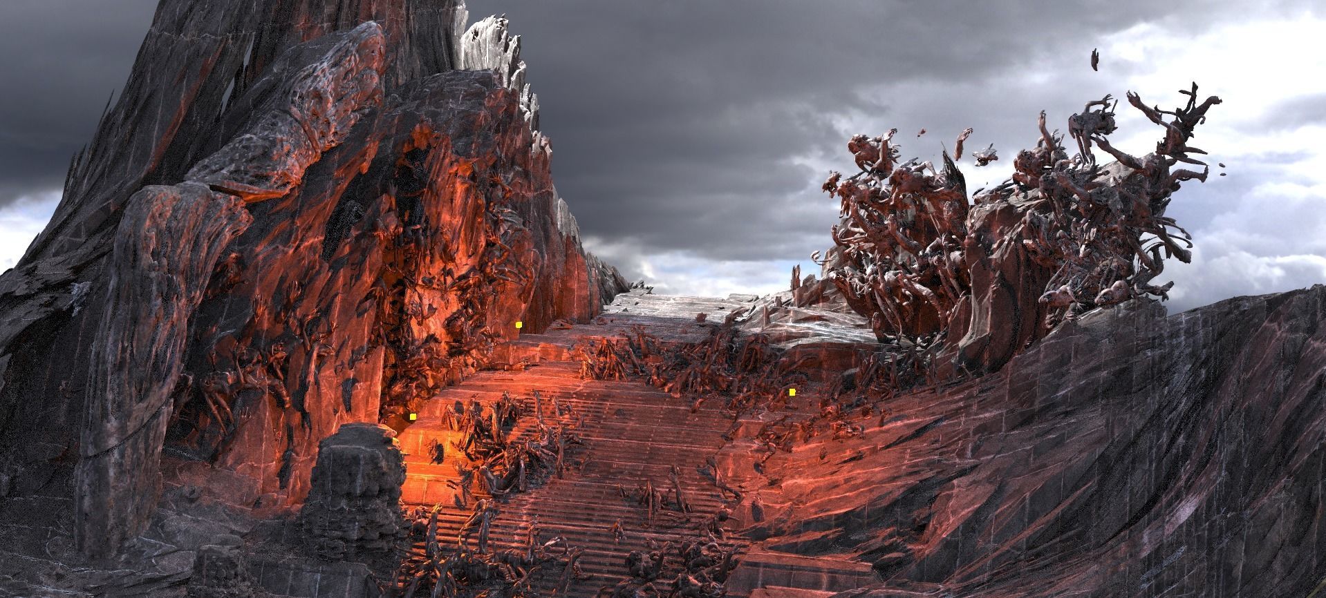 Dantes Inferno Corpse mount archway Kitbash 3D model | CGTrader