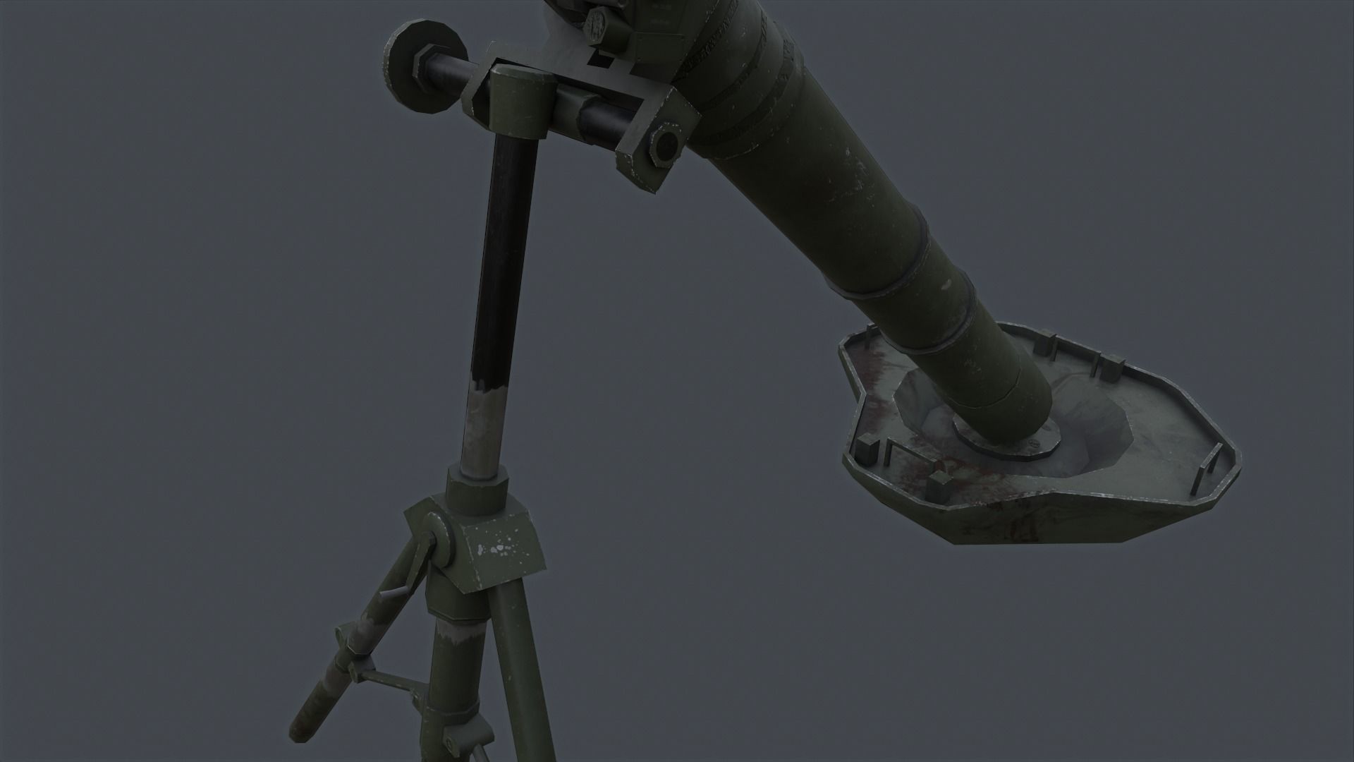 3D model PBP-172 120mm mortar china PLA VR / AR / low-poly | CGTrader