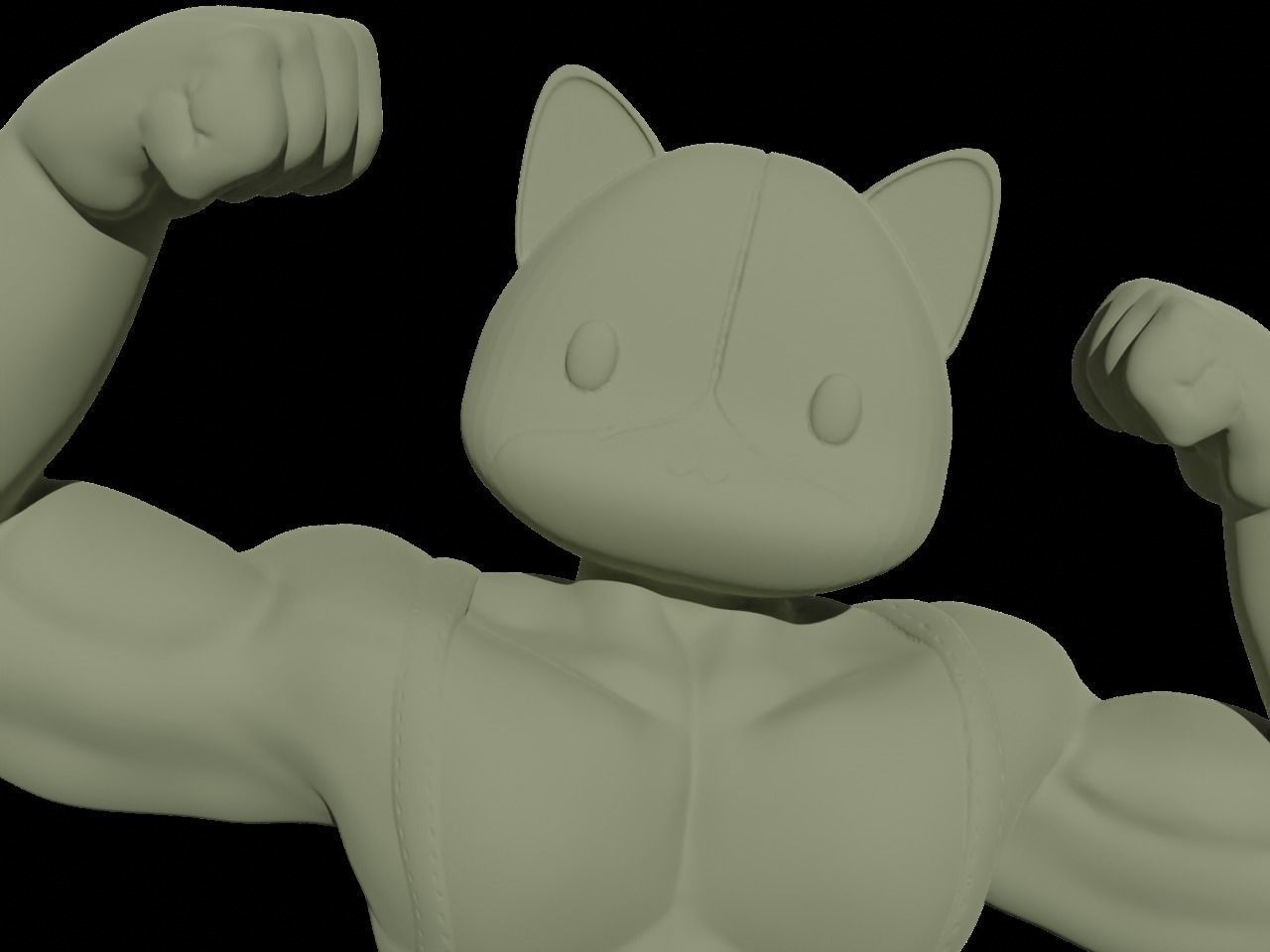 Meowscles Fortnite 3D model 3D printable | CGTrader