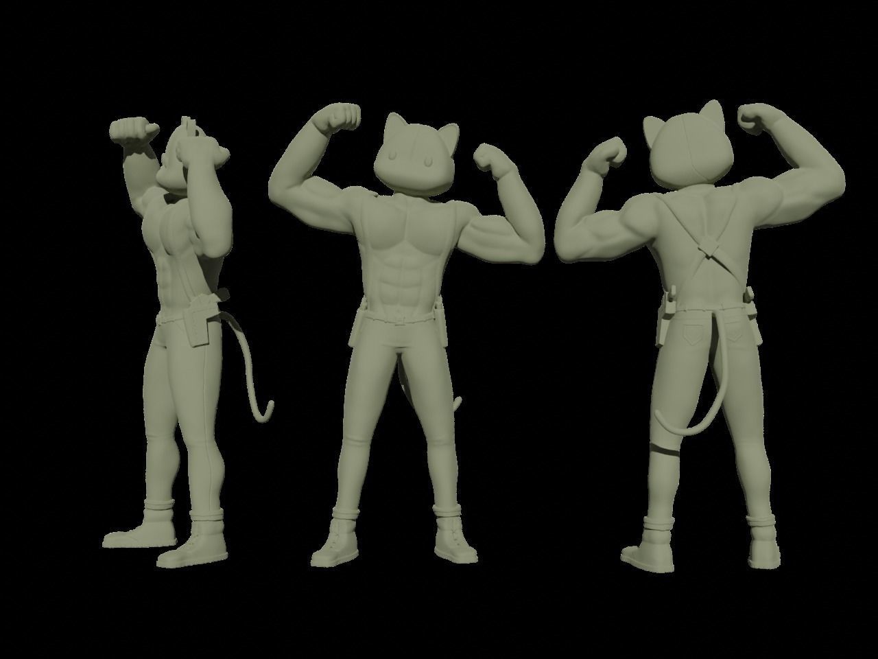 Meowscles Fortnite 3D model 3D printable | CGTrader