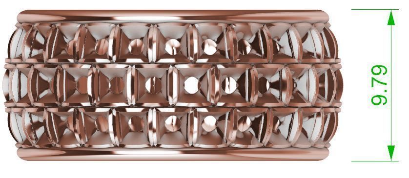 Patterned Ring 3D model Texture Texture | CGTrader