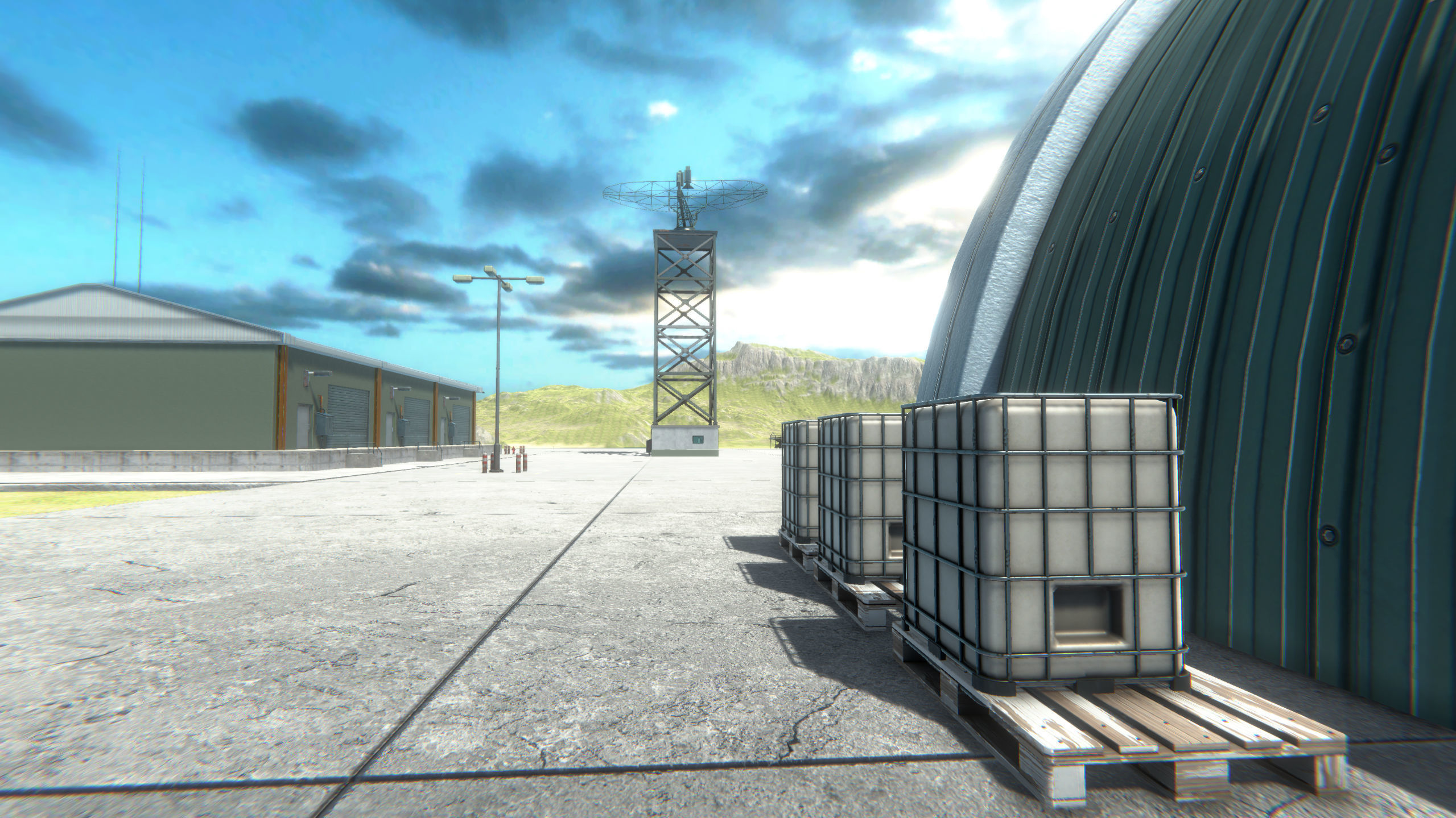 3D model Military Base with airport VR / AR / low-poly | CGTrader