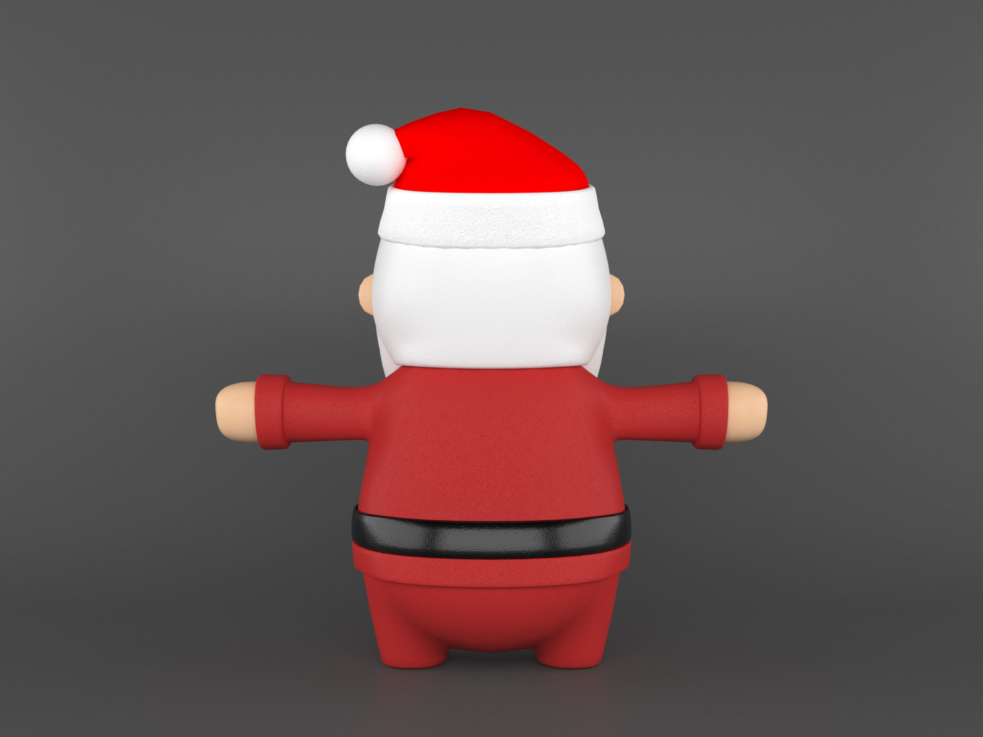 santa claus cartoon 3d model 3D model | CGTrader