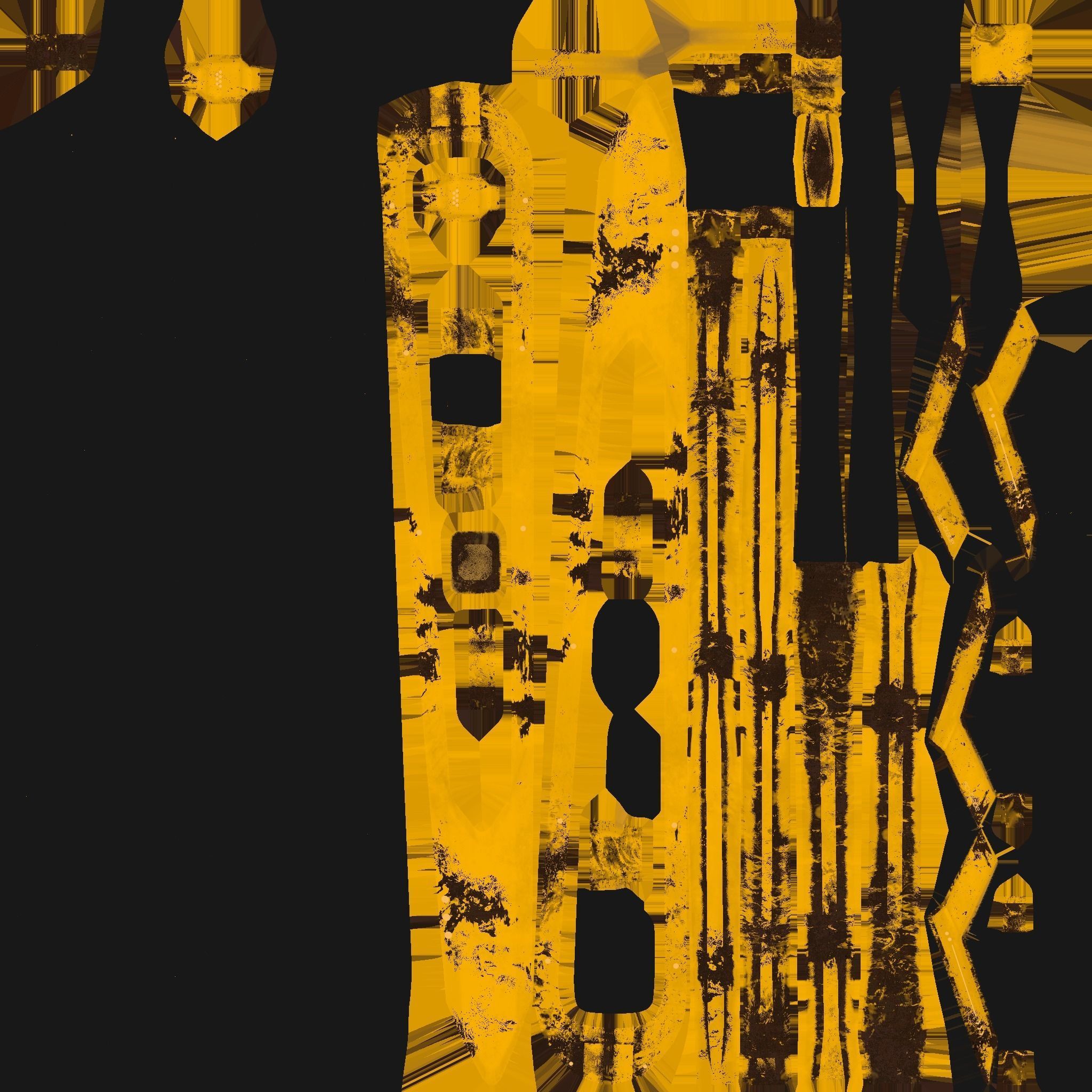 3D model SciFi Sword B08 Yellow - Sci Fi Weapon Design VR / AR / low ...