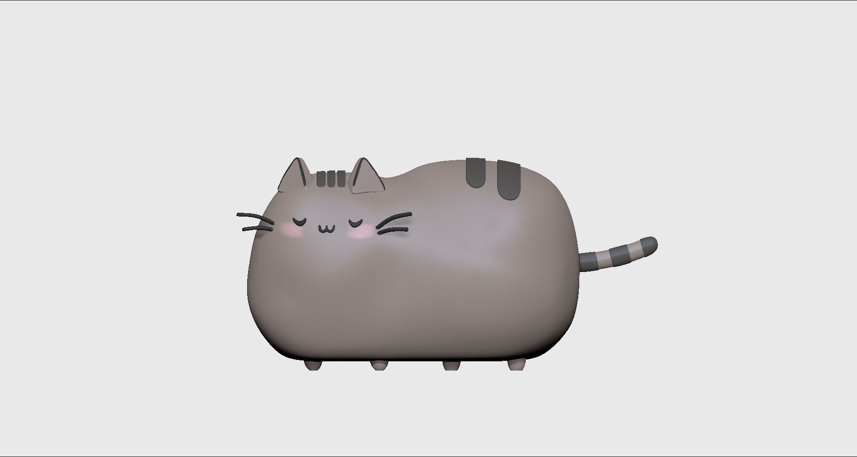 Pusheen Pack - Cat 3D model 3D printable | CGTrader